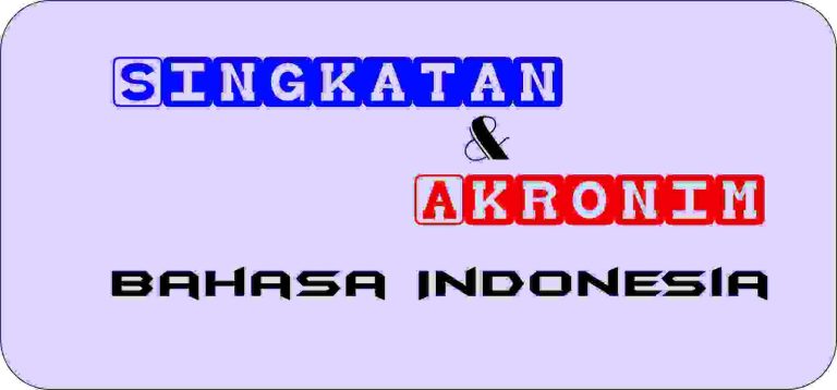 apa kepanjangan dari singkatan dan akronim dalam bahasa indonesia - Deretan